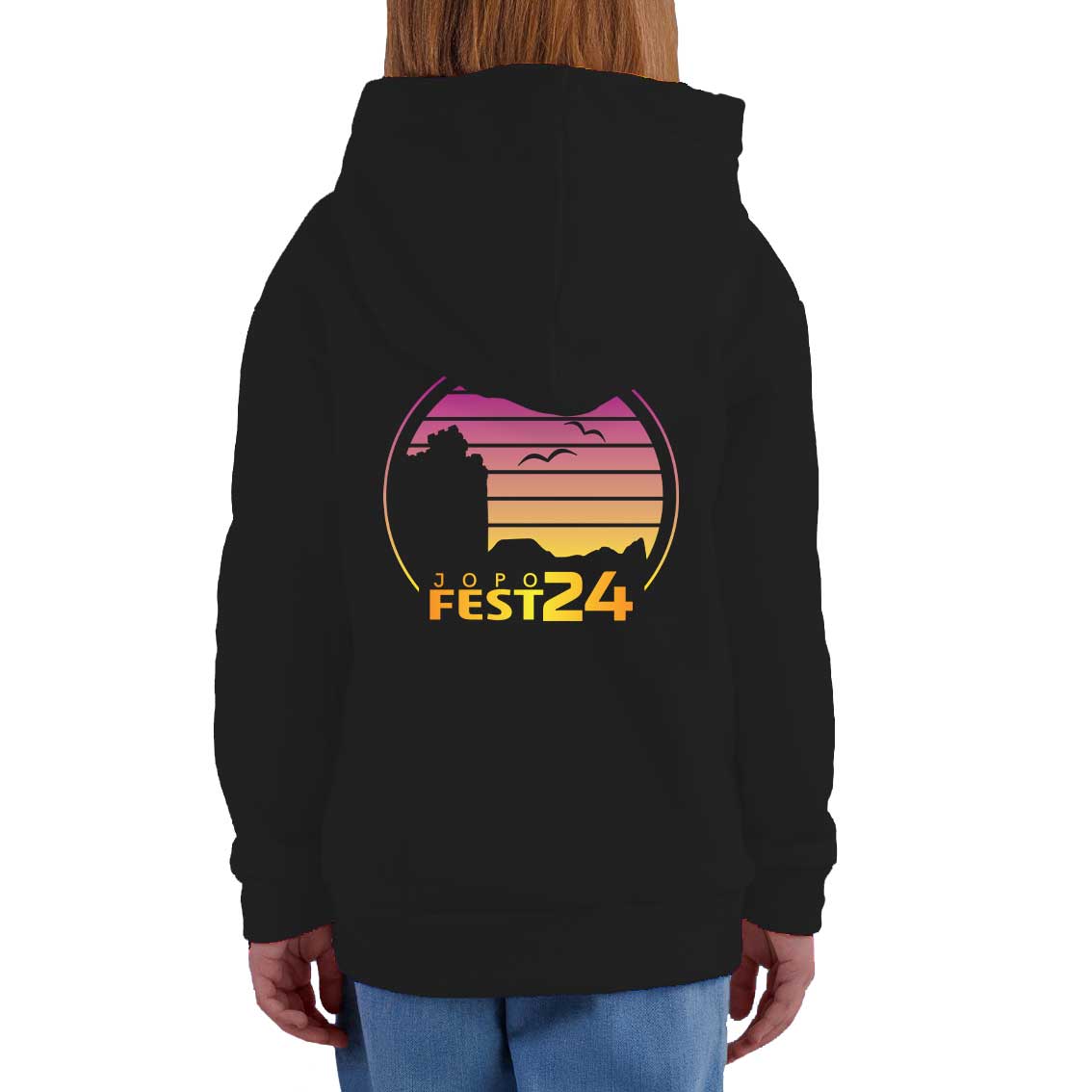 JOPO Fest 2024 Pink Logo Hoodie- Kids jopofest